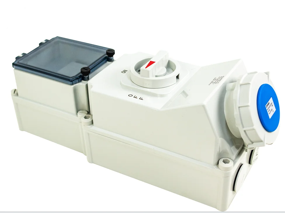 Ip67 5pin Europe Model 380v 3 Phase Interlock Isolator Socket With3 ...