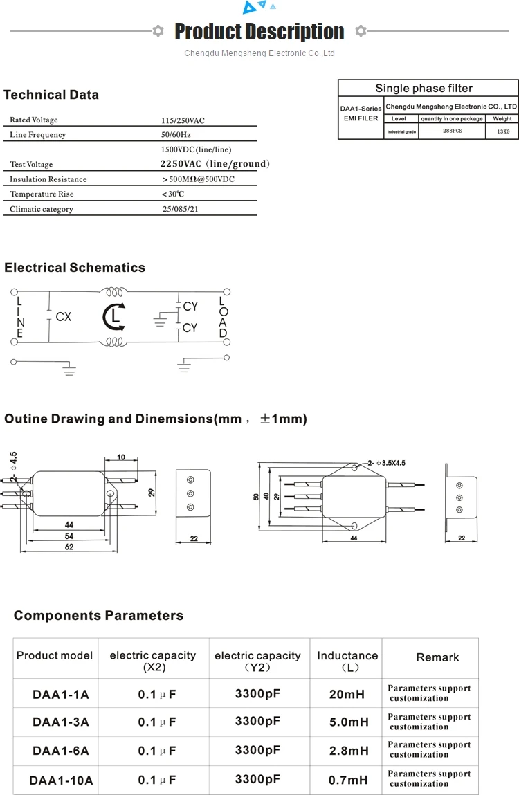 Emi Power Filter /noise Filter Emi Filter 220v//professional ...