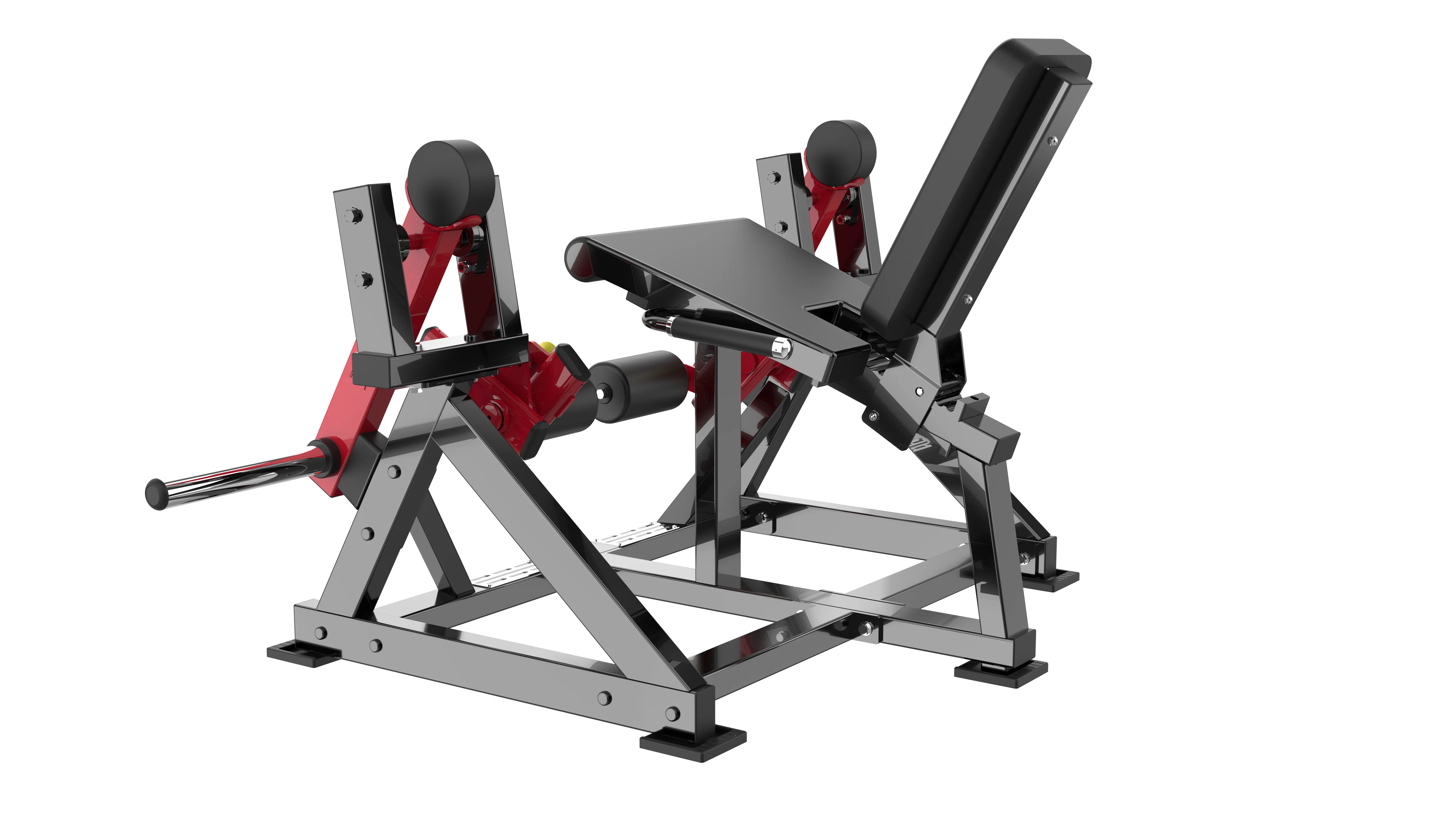 Lateral Leg Press - Abdominal Oblique Crunch & Extension