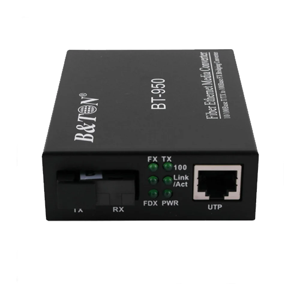 100m Network Switch Unmanaged 2 Port 1 Fiber Single Fiber 20km - Buy ...