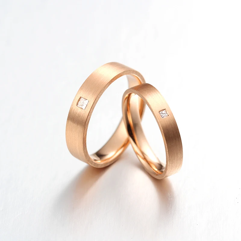 Wholesale Lab Grown Diamond Wedding Rings Couple Set Pure Gold 18k ...