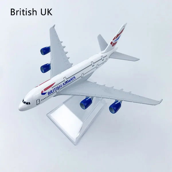 16cm Diecast Aircraft A380 Metal Toy Vehicle Model Airline Gift Toys ...
