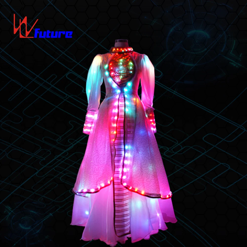 Robe Traditionnelle Chinoise Lumineuse À Led,Longue,Scintillante Dans ...