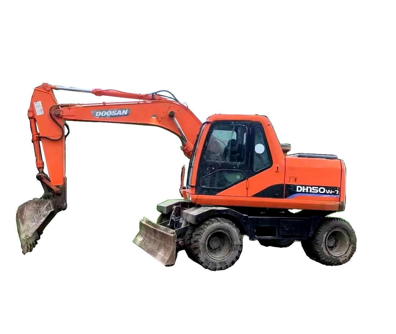High Quality Used 15ton Dh150w-7 Doosan Wheel Excavator In Cheap Price ...