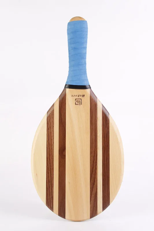 Wooden Beach Bat Frescobol Speed Racket Set - Luxury Play