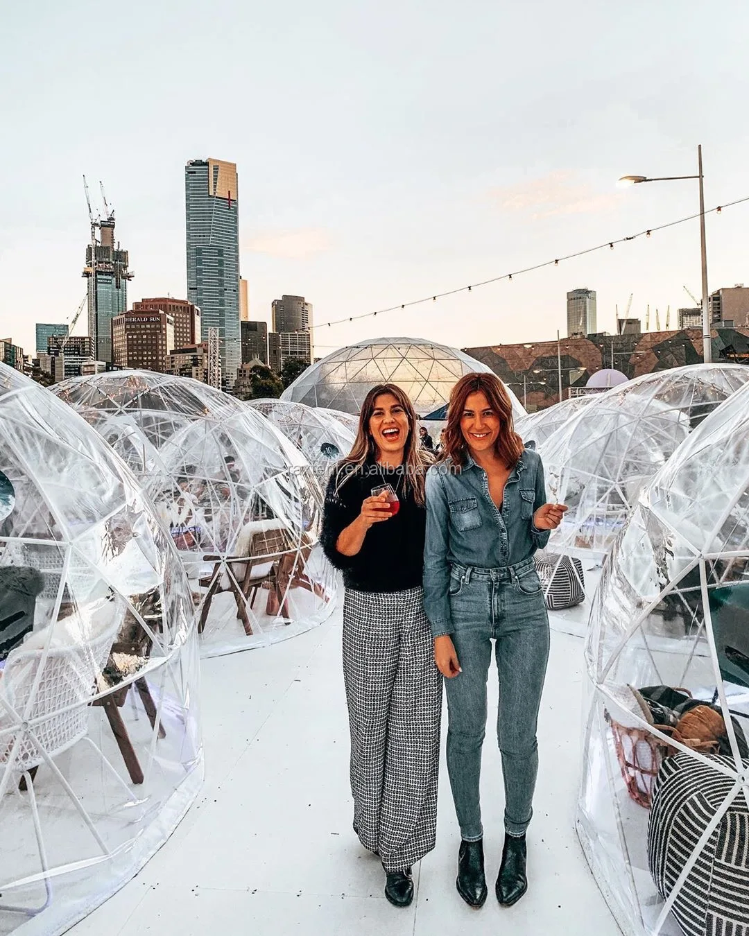 Fiberglass Igloo - Transparent Dome Tent for Winter Glamping