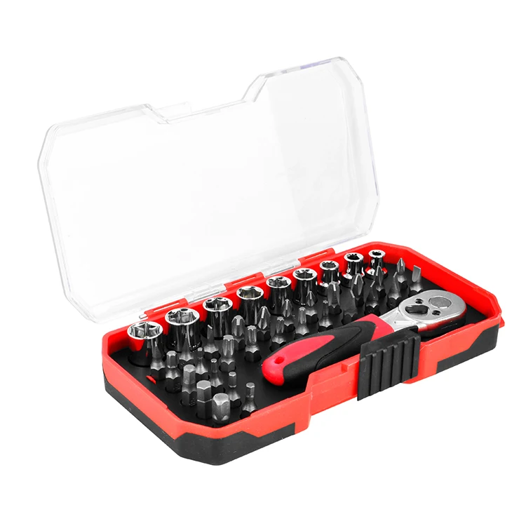 38pc Ratchet Screwdriver And Multi Size Electric Screwdriver Bit ...