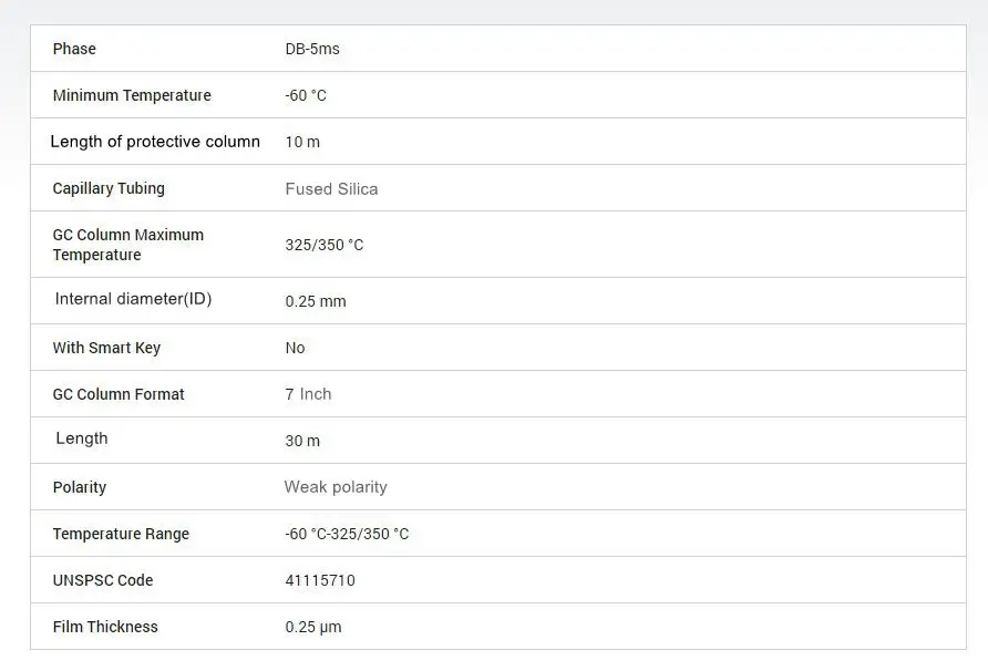 Agilent J&w Gc Columns 122-5532g Db-5ms,30 M,0.25 Mm,0.25 Um,Duraguard,10 M - Buy Agilent J&w Gc ...