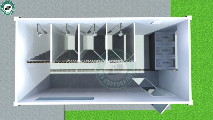 Modular Container Changing Room - Perfect for Sports Centers