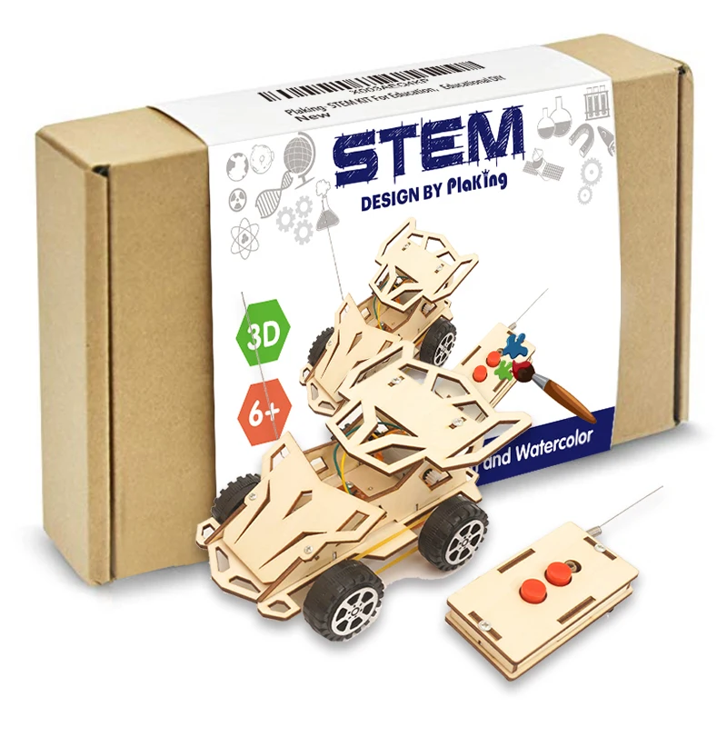 Remote Control Car Educational Toy Wooden Cars Circuit Science Robotics ...