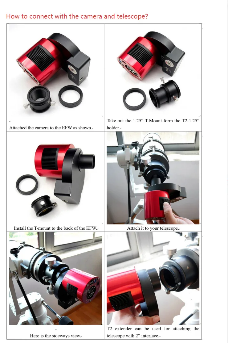 Optical Universal Electronic Filter Wheel Astronomical Camera Filter ...