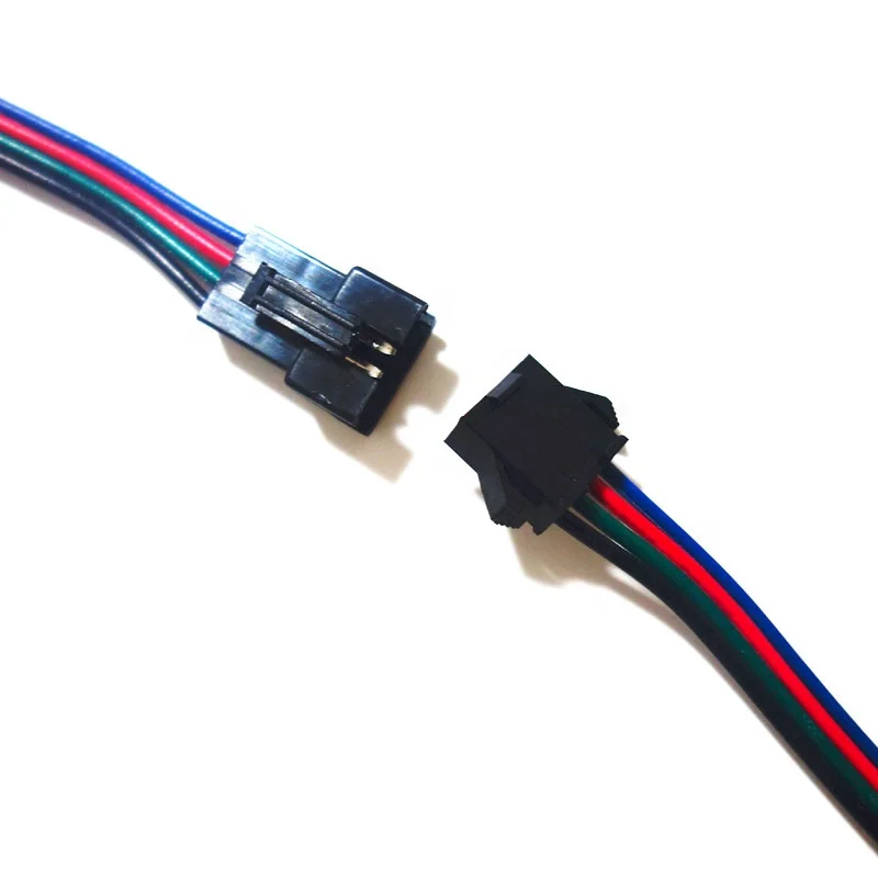 SM4P 4pin RGB Connector Wire Cable for LED Strip Lights
