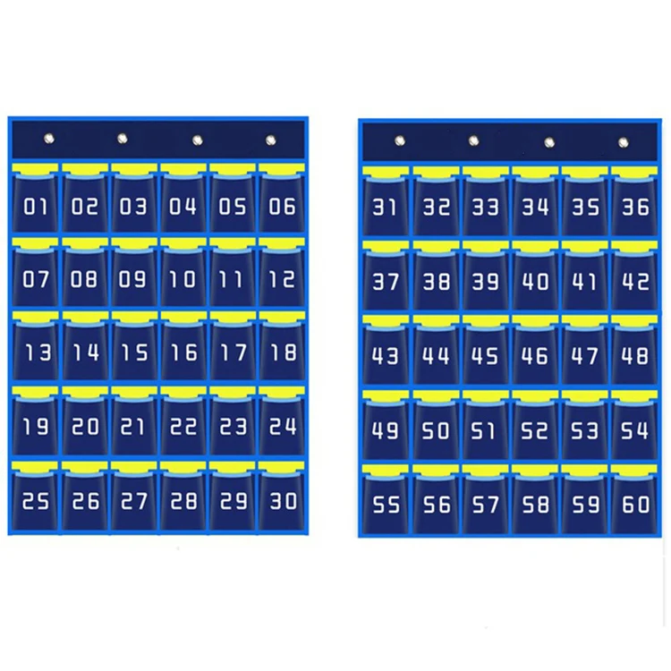 36 Pockets Numbered Classroom Organizer - Cell Phone Holder