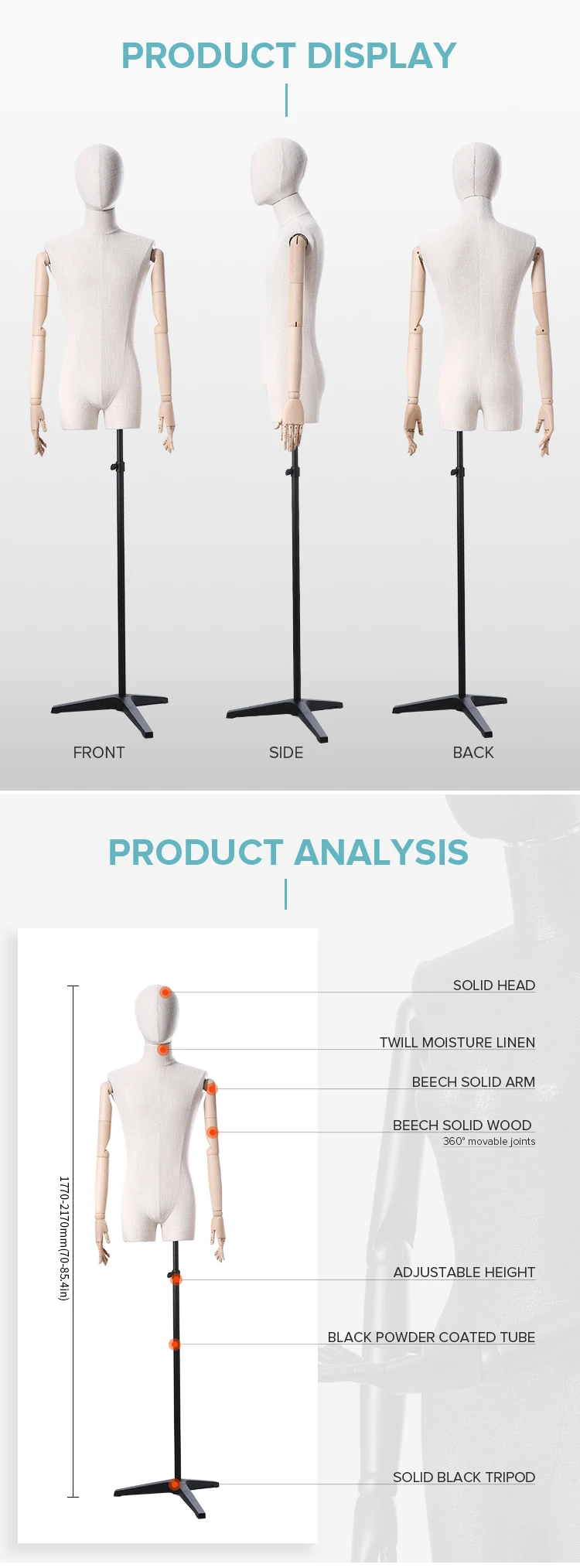 UK Warehouse Whole Sale Garment Store Man Articulated Dummy Fashion ...