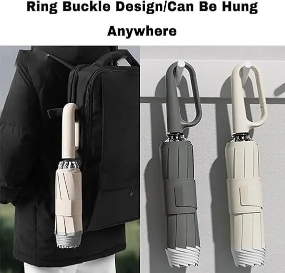 LS03 Ring Buckle Compact Reverse Umbrella - All in 1 Protection