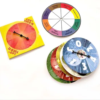 Coloured Cardboard Spinners Optional Math Game Spinner With Rotating ...