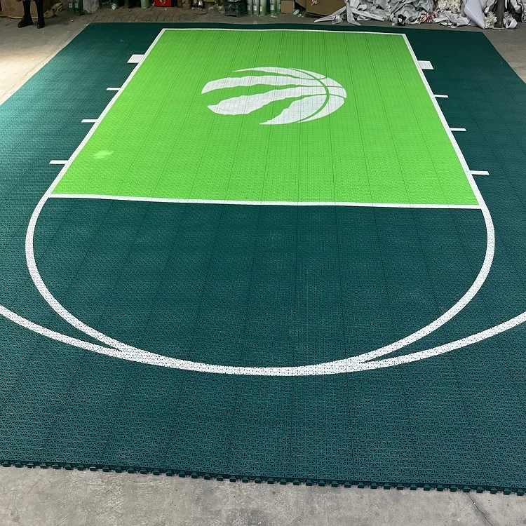 Basketball Interlocking Sports Field Modular PP Ceramic Tile Flooring ...