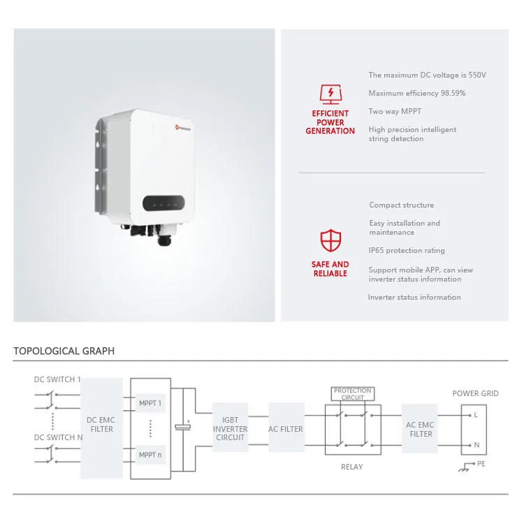 Mppt High Efficiency Single Phase String Inverter Solar Energy 6kw ...