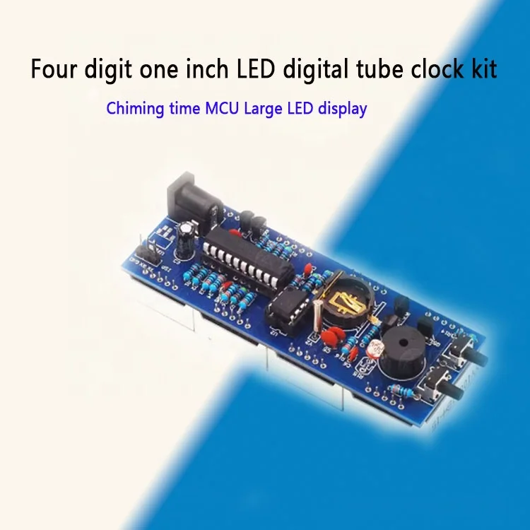 Digital Clock Kit Light Control Alarm Whole Time Chime Microcontroller ...