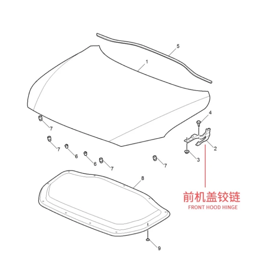 Auto Hood Hinge Bonnet Hinge for MG ZS 2017-2019| Alibaba.com