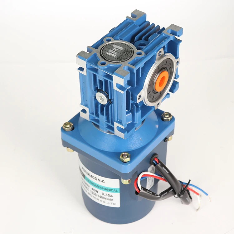 220v Ac Turbine Reducer Motor 40w Slow Micro Motor Small Worm Positive ...