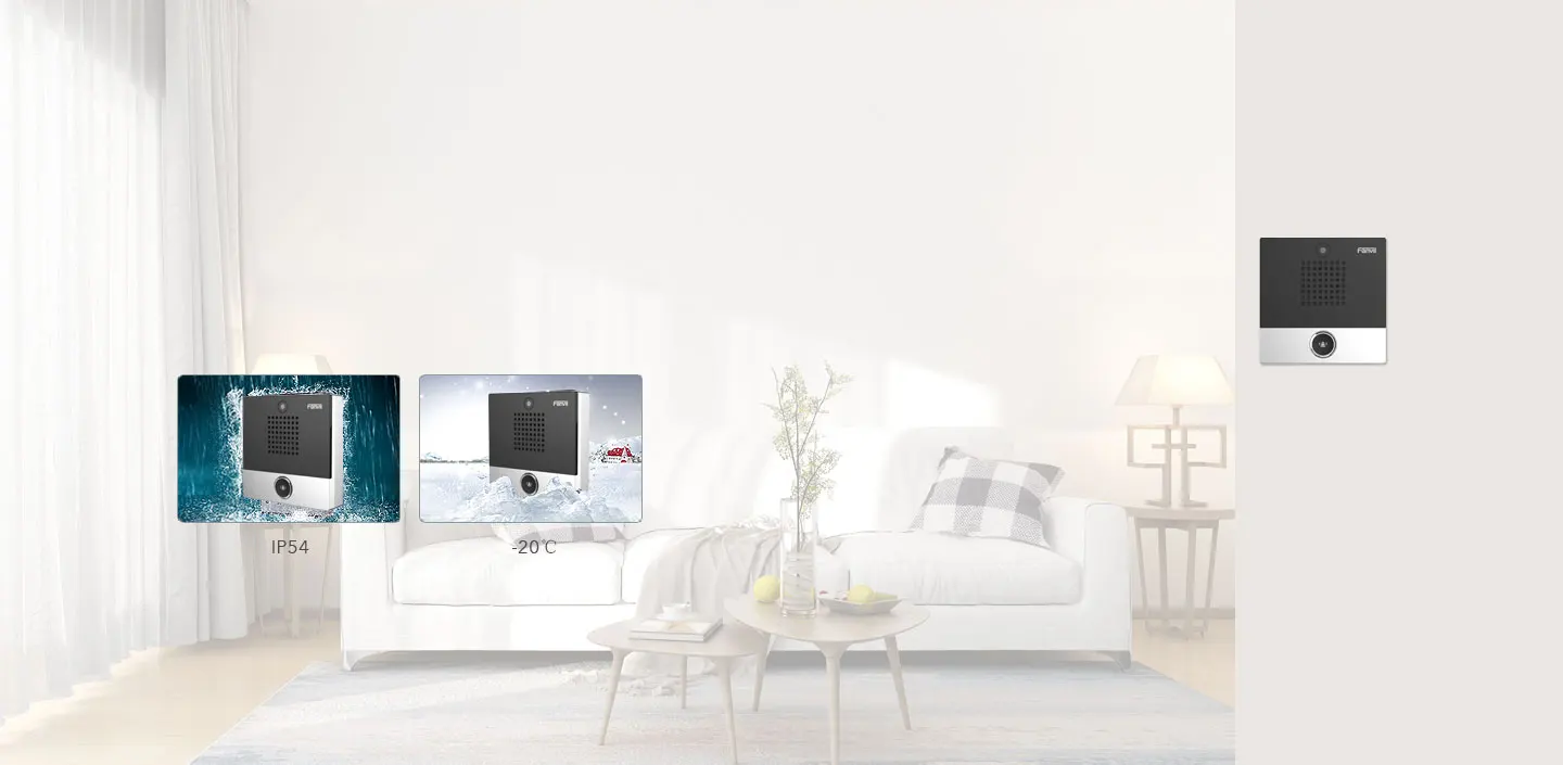 I10 Audio Sip Mini Intercom Hd Voice,Wall-mounted,Poe,2 Sip Lines,Ip54 ...