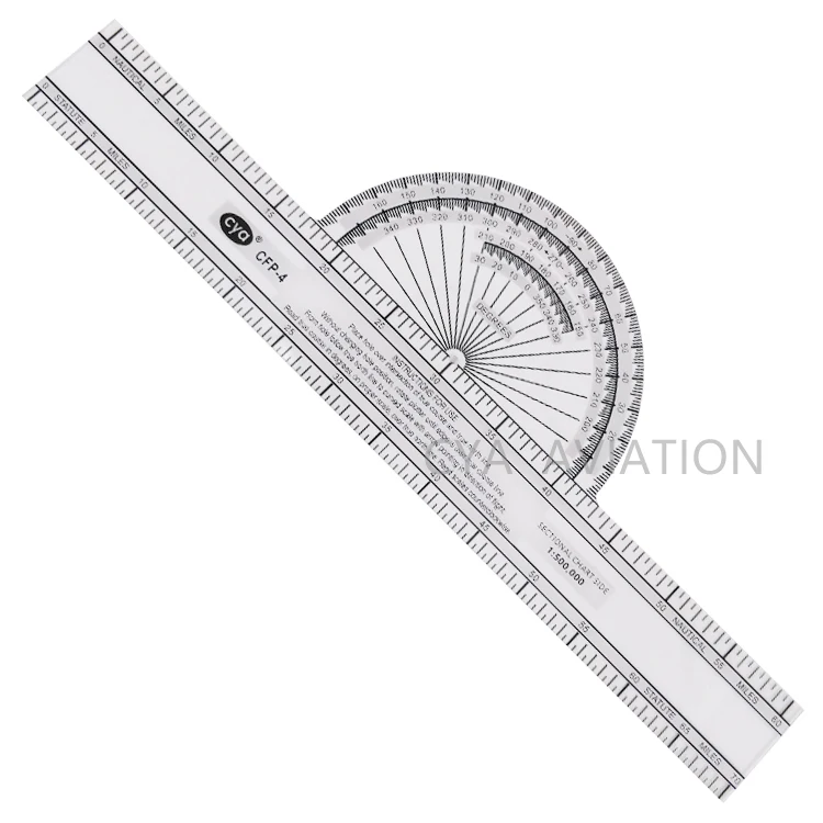 Cya Brand Plastic Pilots Student Scale Ruler - Nautical Miles ...
