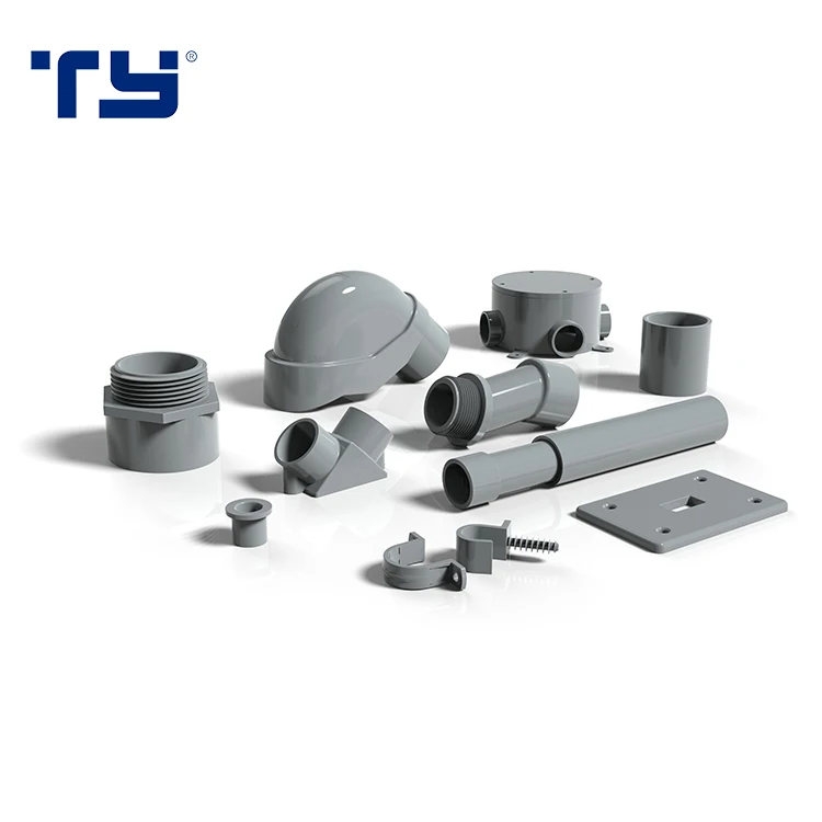 Astm Sch40 Insulating Electric Upvc Pvc Pipe Fittings List Pvc Electrical Conduit Service ...