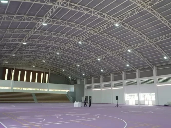 Prefab Steel Trusses Roof Tube Truss Structure Sports Centre Indoor ...
