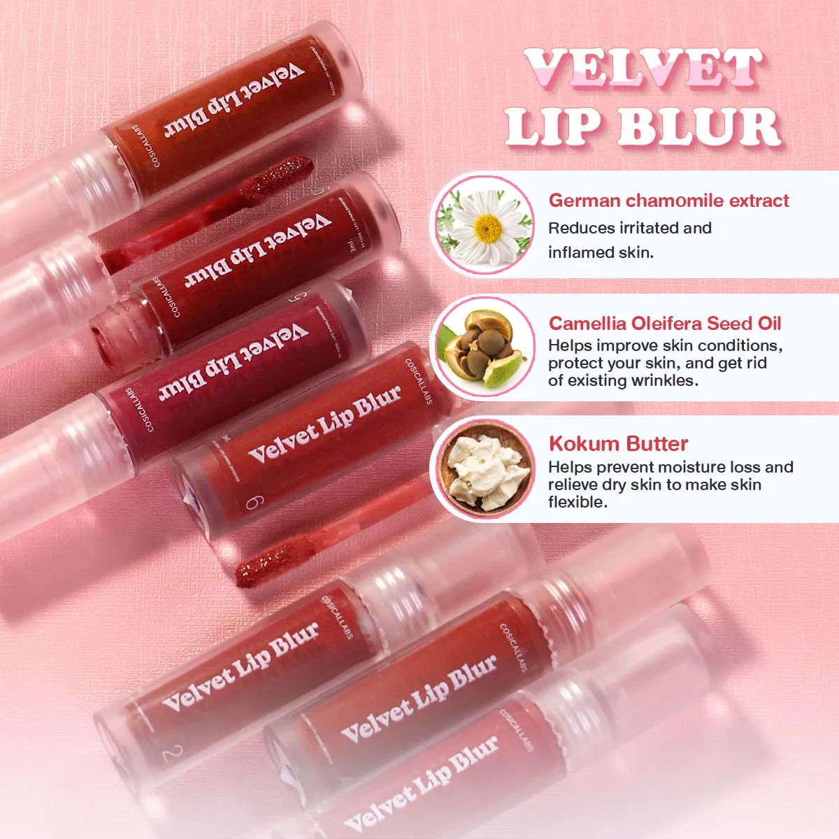 Wholesale Makeup Silky Smooth Clear Matte Velvet Lip Blur Private Label ...