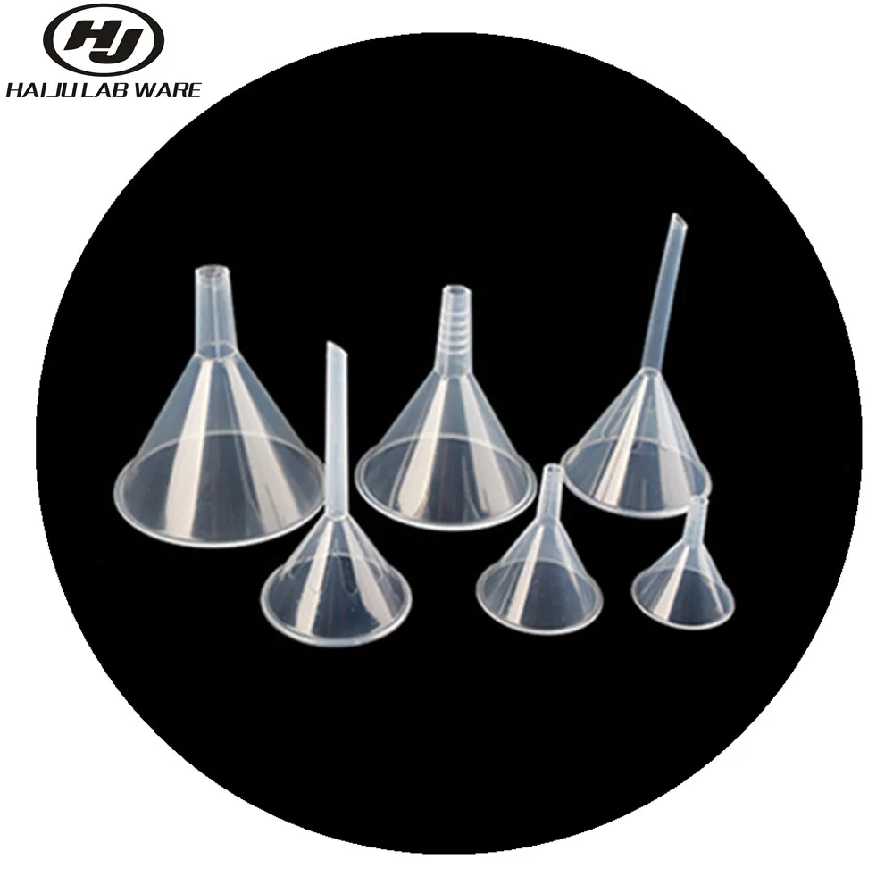 HAIJU Laboratory Transparent Plastic Power Funnel for Powder and ...