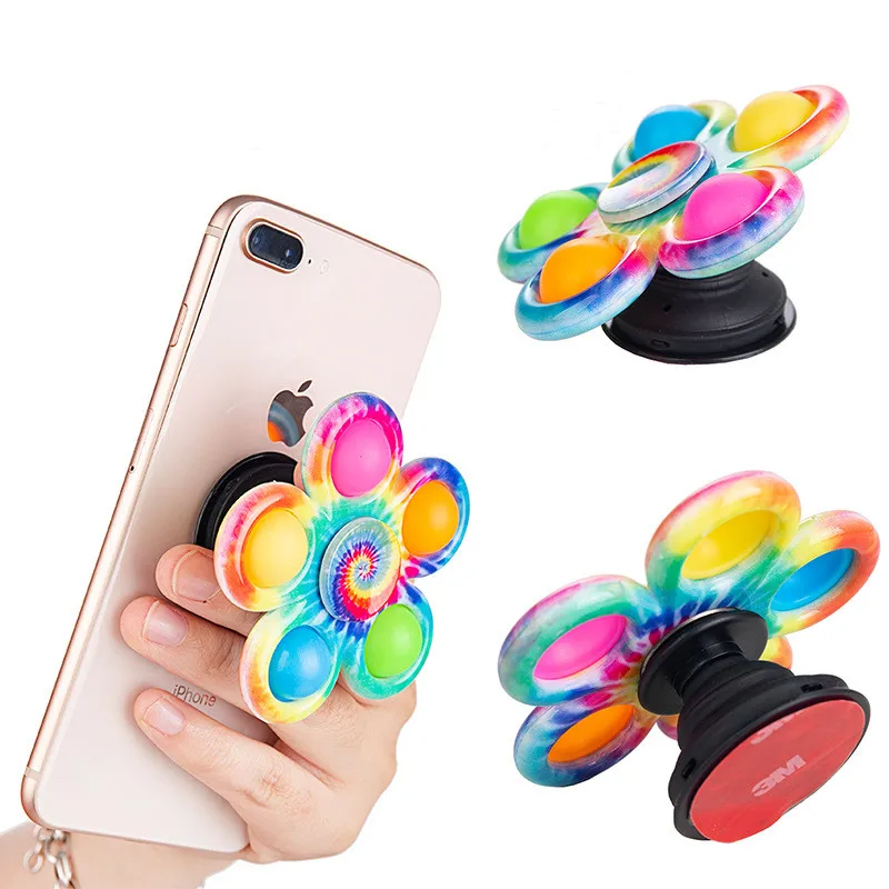 Free Sample Pop Fidget Spinner Mobile Phone Holder Socket Grip Stand ...