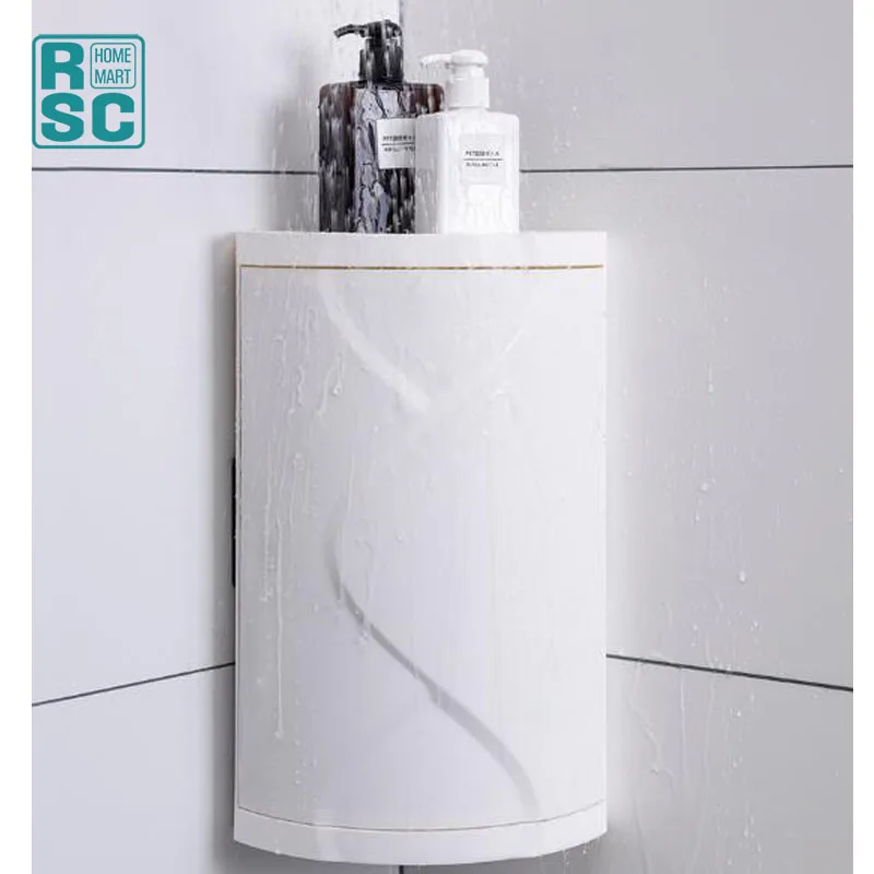 Bathroom 360 Degree Rotating Rack Shelf Kitchen Toilet Shelf Corner ...