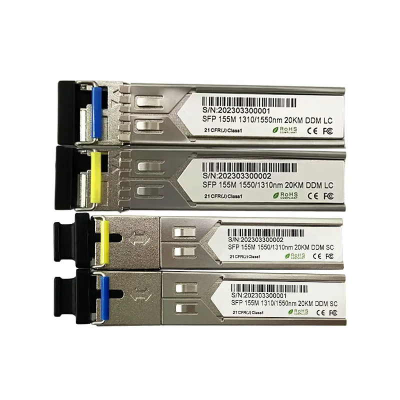 155m Sfp Fibre Optic Transceiver 1310nm 1550nm Single Mode Single Sc Lc ...