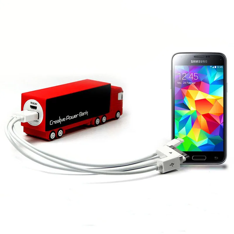 Custom 3d Pvc Truck Power Bank 2600 Mah 5200mah Truck Powerbank - Buy ...