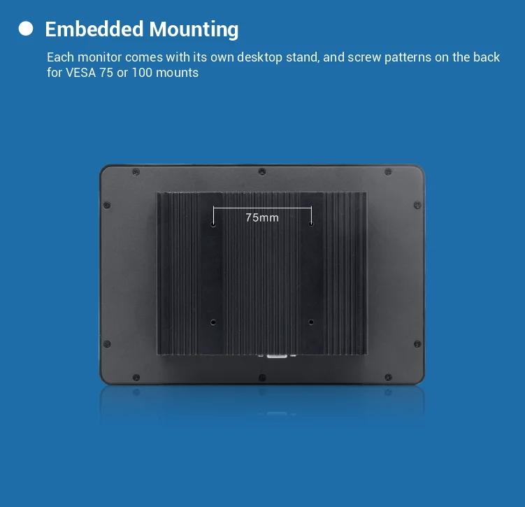 Mini Computer Monitor LCD 10 Inch Industrial Touch Screen