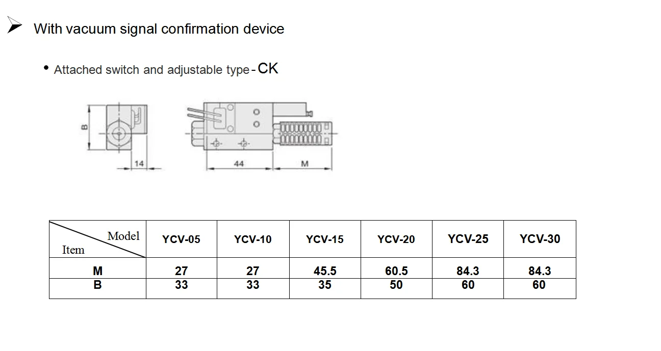 YCV Series Air Vacuum Generator - High Quality & Reliable