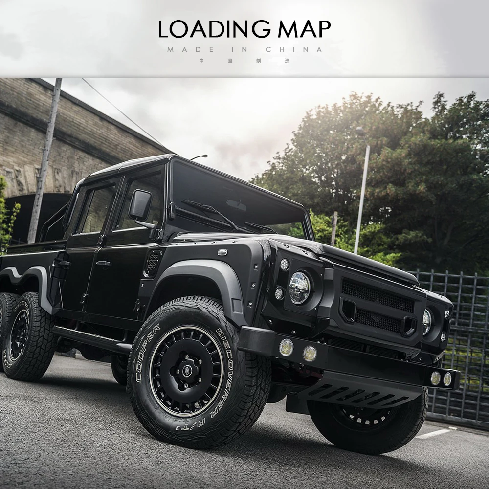 Land Rover Defender 90 110 Front Bumper With LED Lights