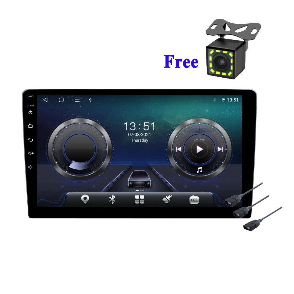 TS10 9" IPS LCD Car Player | Android 10.0, 8-Core, 6G RAM, Built-in GPS ...