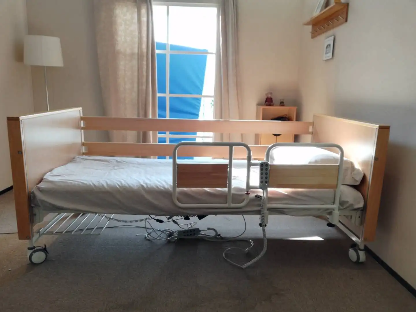 Lit Médical En Bois,Lit D'hôpital Électrique,3 Fonctions,Moteur Linak ...