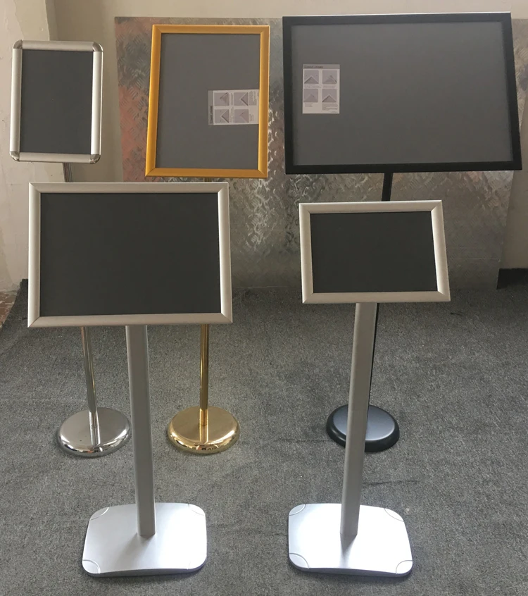 Aluminum Floor Standing Poster Sign Holder Stand - Buy Aluminum Sign ...