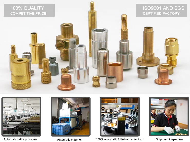 Injection Molded Brass Insert - Thread Knurled Copper Inserts Nut