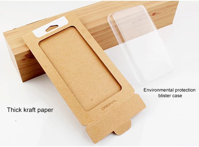 New Style Custom 400gsm Kraft Paper Cell Phone Case Package Packaging ...