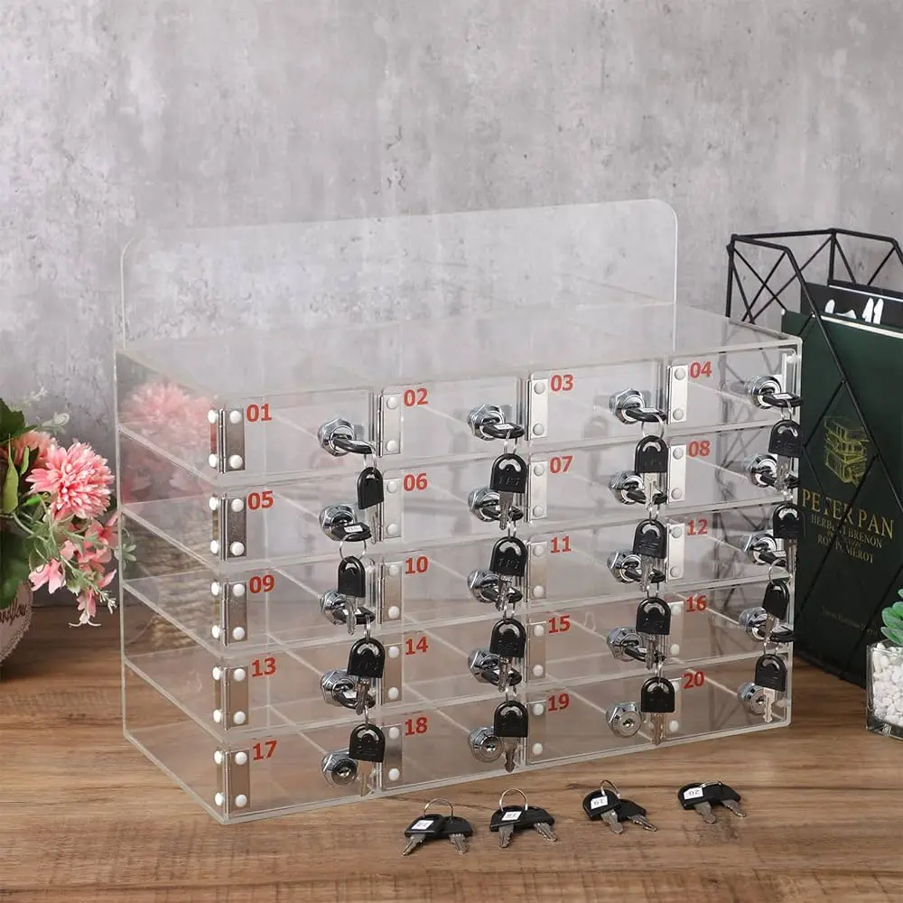 Clear Acrylic Mobile Phone Display Cabinet/cell Phone Storage Case ...