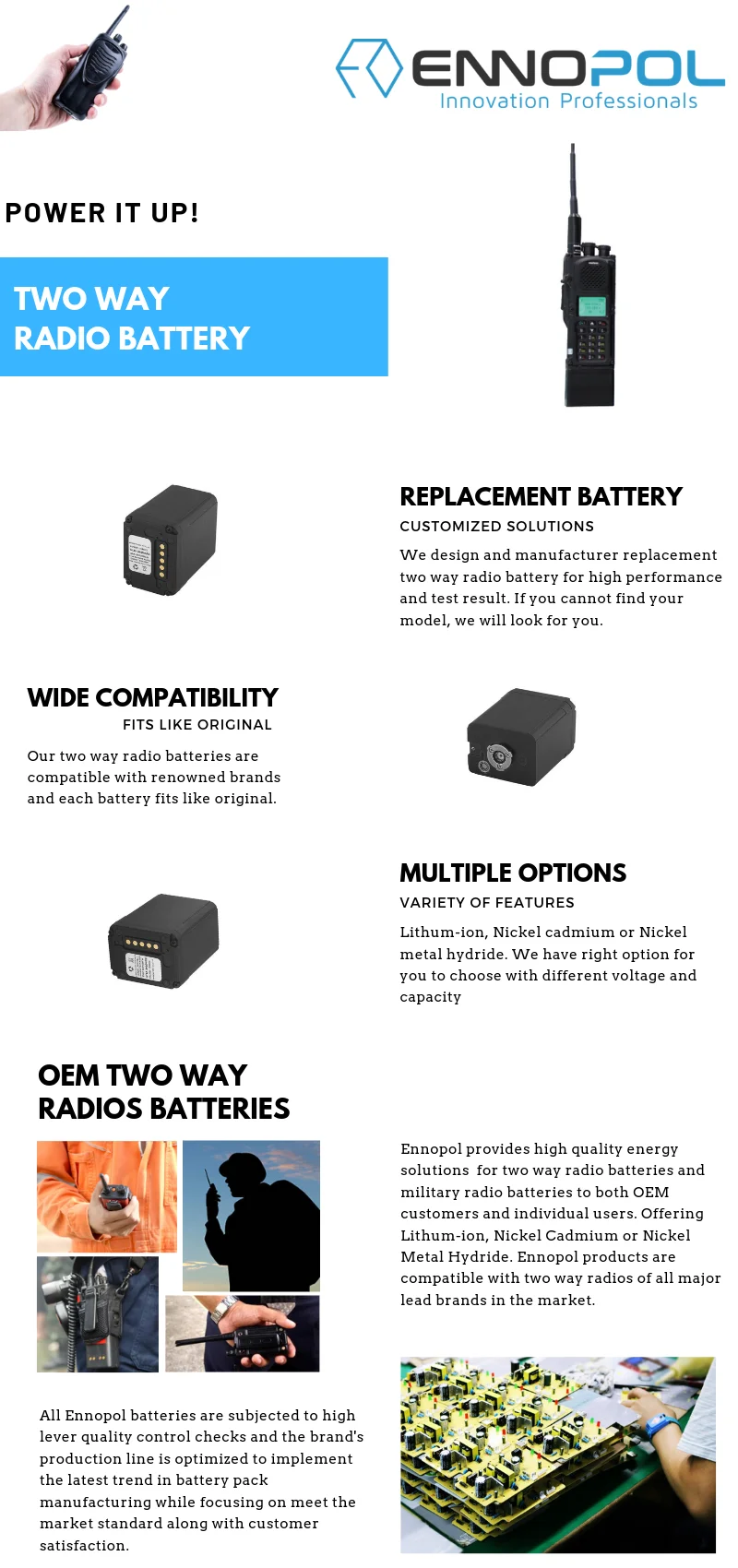 ASELSAN PRC 9651 Battery - 14.4V 4400mah Li-Ion Power