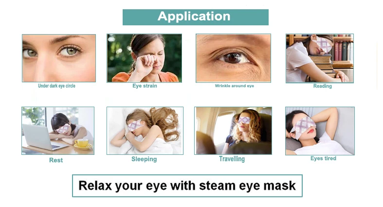 Oem High Quality Steam Warming Gentle Eye Mask Disposable Steam Eye ...