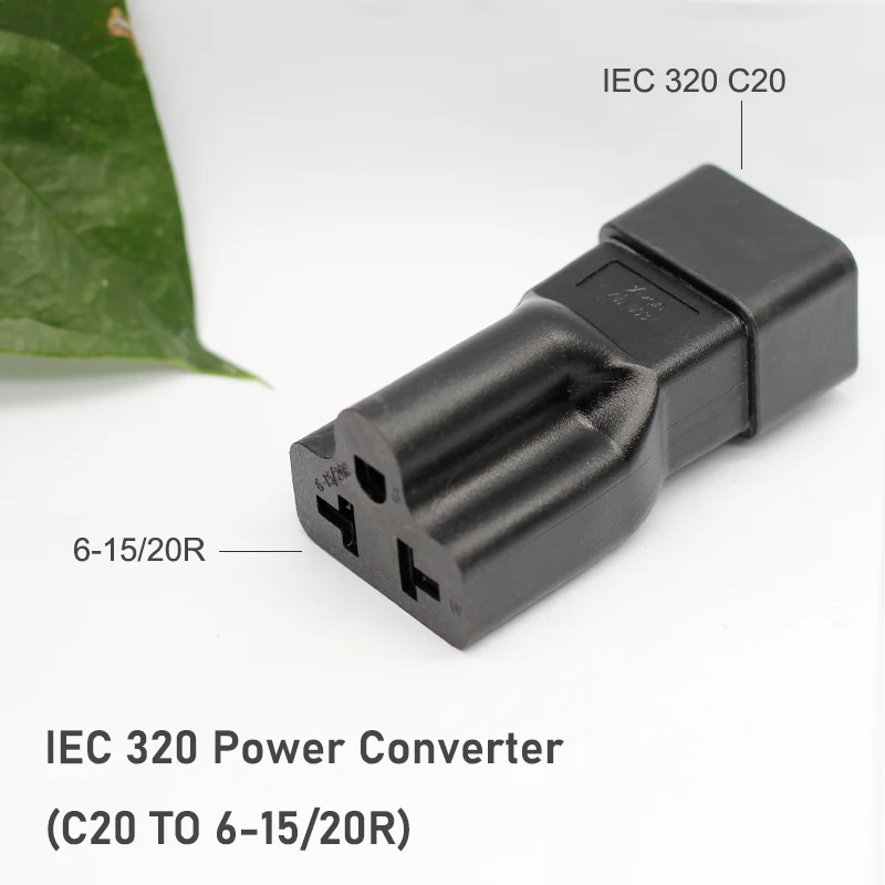 Ac Iec 320 C20 To Nema 6-15r 6-20r Straight Ac Power Converter Plug ...