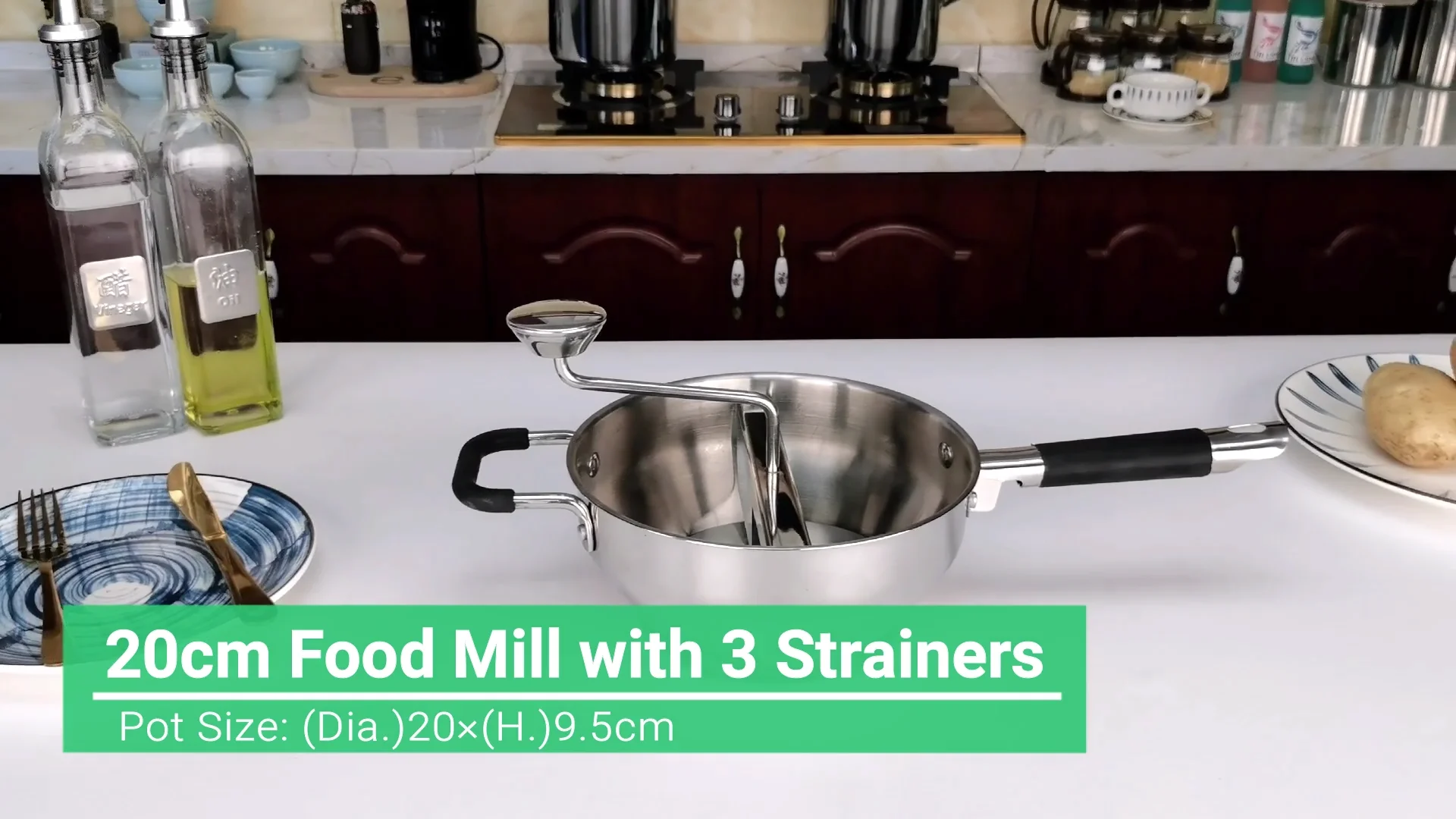 Stainless Steel High Quality Potato And Baby Food Mill With 3 Milling ...