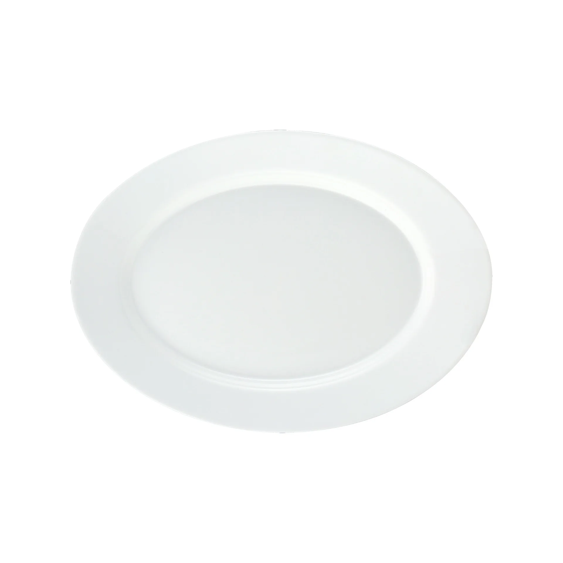 Opal Glass Plate Dish Pure White Simple Restaurant Tableware High ...