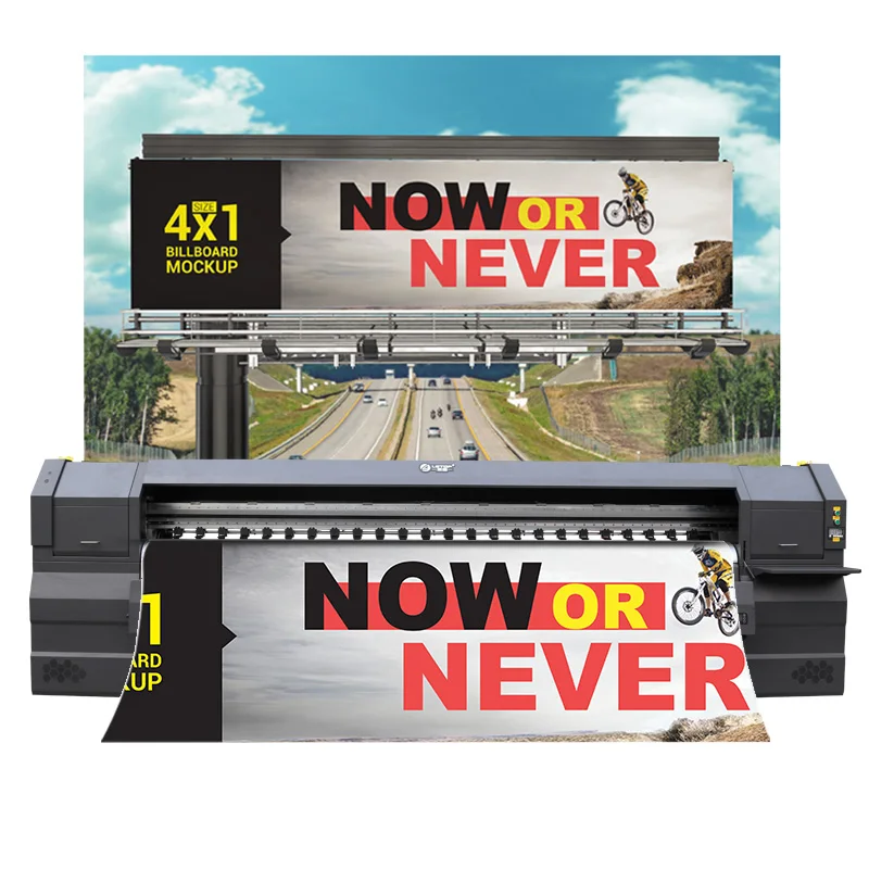 3.2 Meter 10 Feet Eco Solvent Wide Printing Machine For Automatic ...